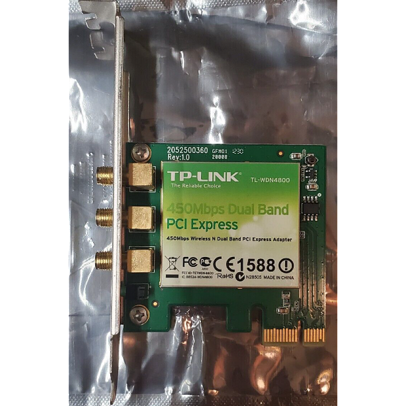 Placa Retea WI-FI Refurbished TP-LINK TL-WDN4800 N900 Dual Bnad PCI-E ...